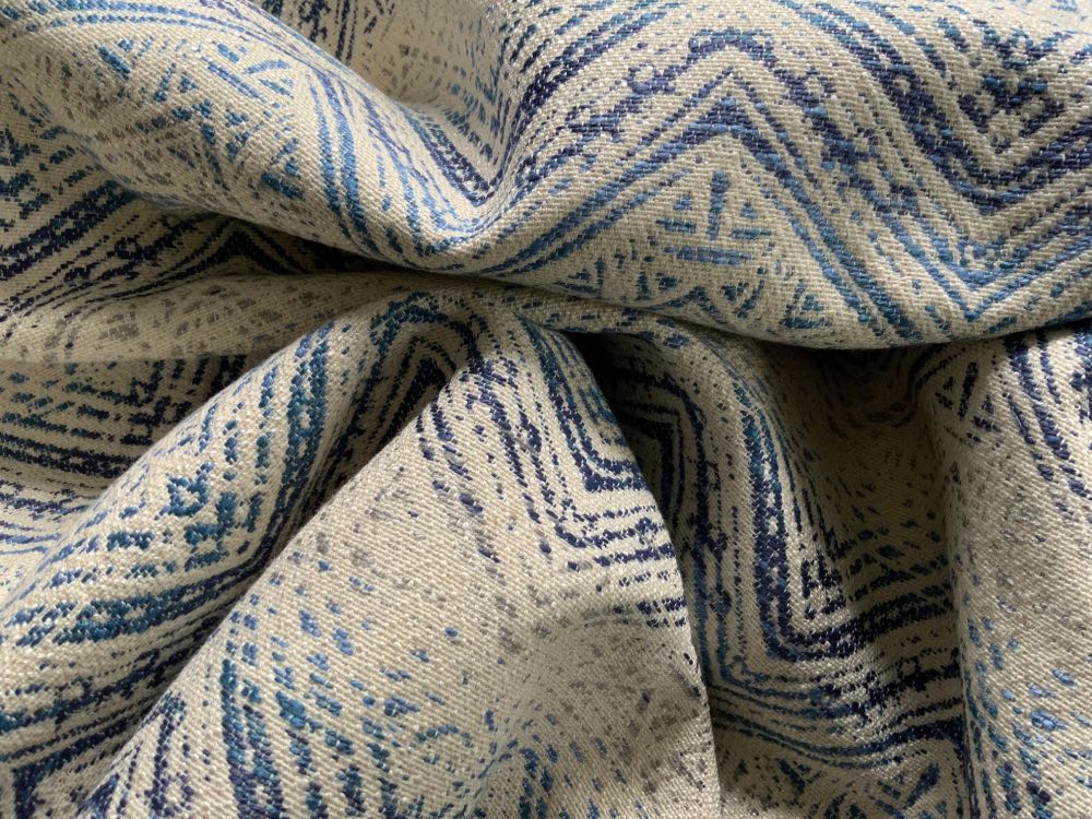 Blue Weave Heavy Fabric - norfolktextiles.co.uk