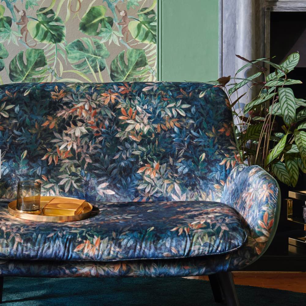Clarke & Clarke Congo Velvet in Antique - norfolktextiles.co.uk