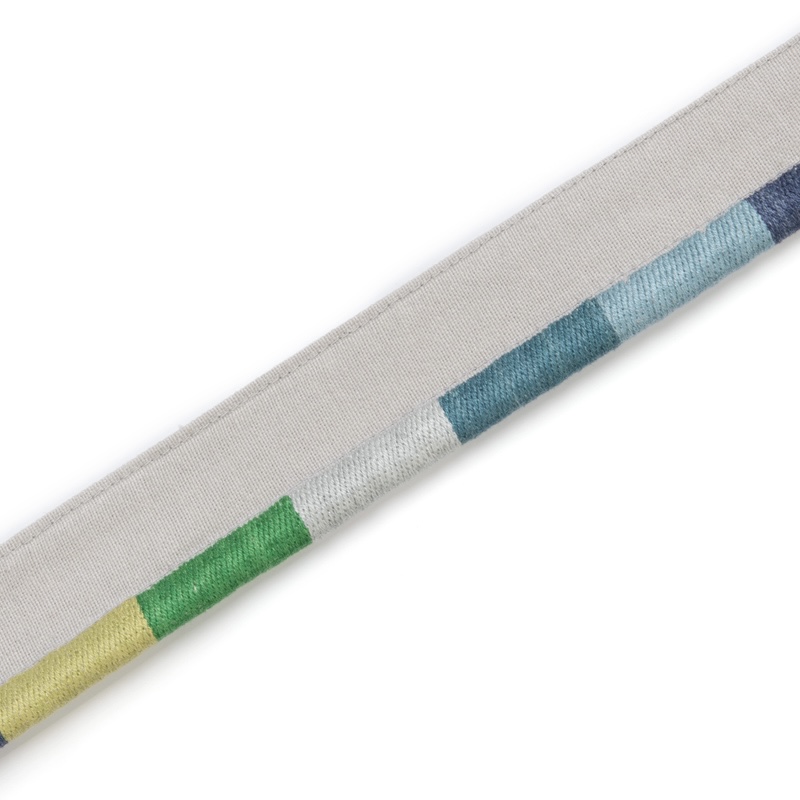 Christopher Farr Gala Piping in Green - norfolktextiles.co.uk