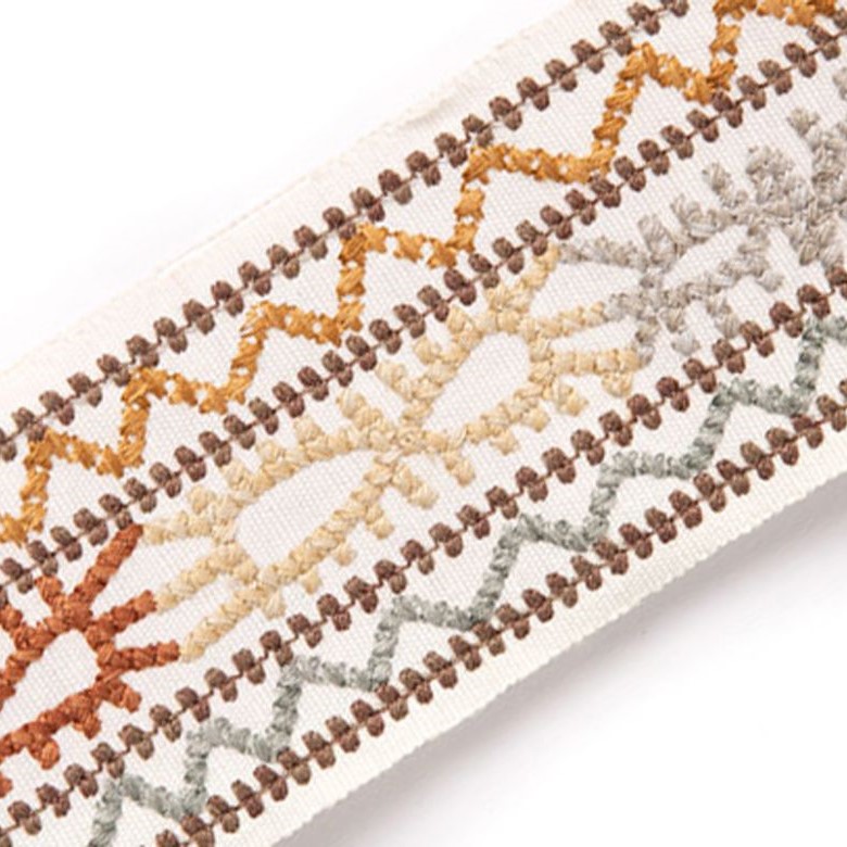 Christopher Farr Caravanne Border Tape in Natural - norfolktextiles.co.uk