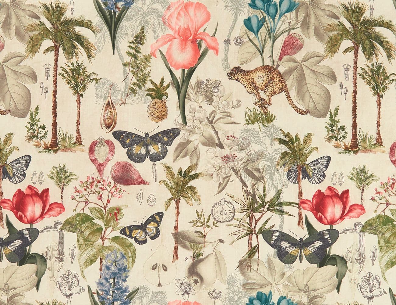 Clarke and Clarke Botany Fabric in Summer - norfolktextiles.co.uk