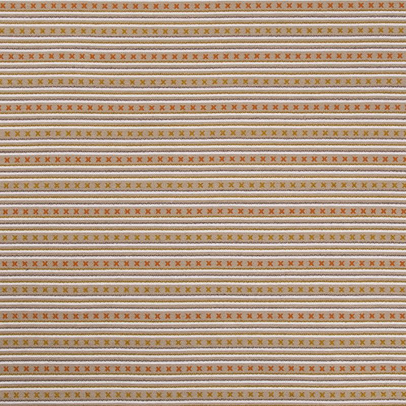 Kit Kemp Criss Cross Striped Fabric in Natural - norfolktextiles.co.uk