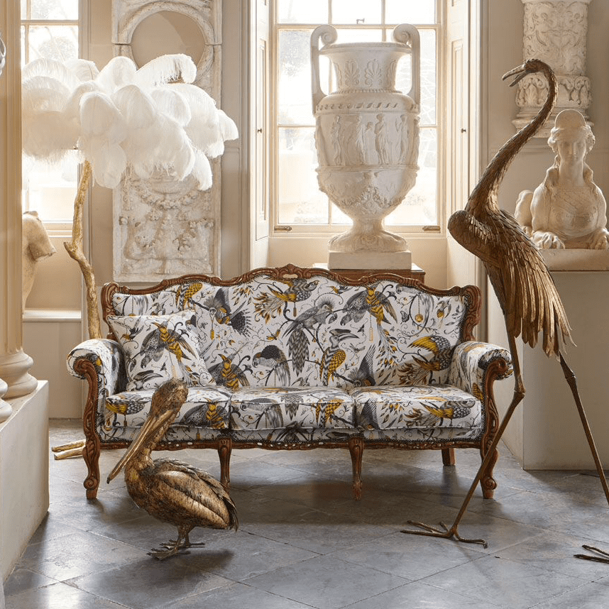 Emma Shipley Audubon in Jungle - norfolktextiles.co.uk