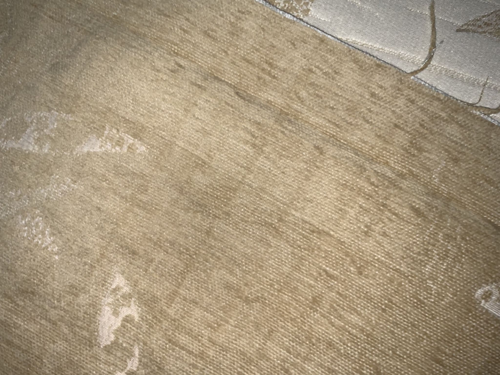 Quilted Chenille Cream Fabric in Bamboo Design 12 mts - norfolktextiles ...