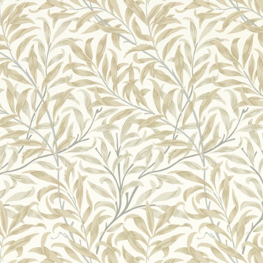 Clarke & Clarke Willow Boughs Wallpaper in Linen - norfolktextiles.co.uk